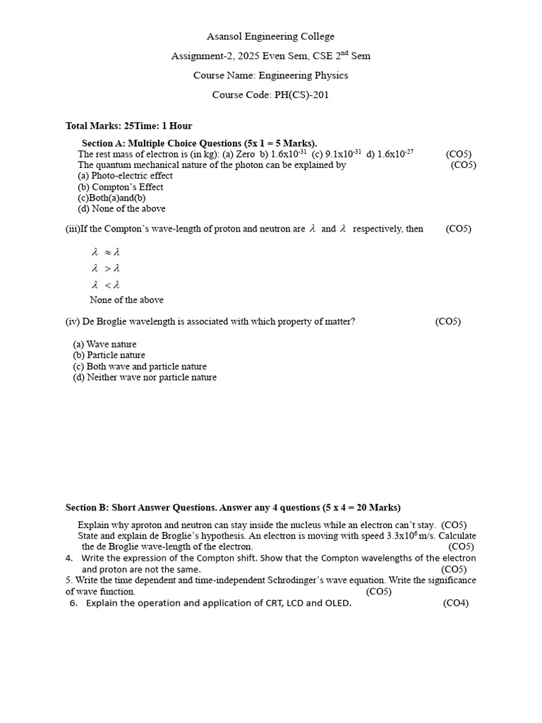 CSE 2ND ASSIGNMENT N | PDF