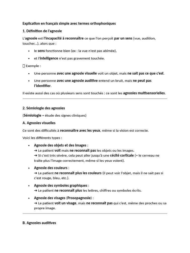 Comprendre l'agnosie visuelle | PDF | Cortex visuel | Neuroscience