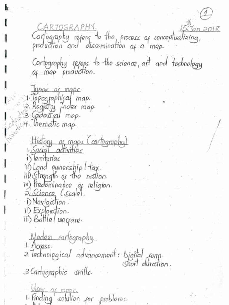 Cartographic Notes 2 | PDF