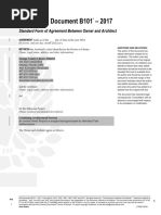 AIA B101™ 2017 Owner-Architect Agreement | PDF | Construction Bidding | Architect