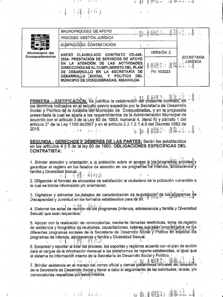 Clausulado Contrato | PDF