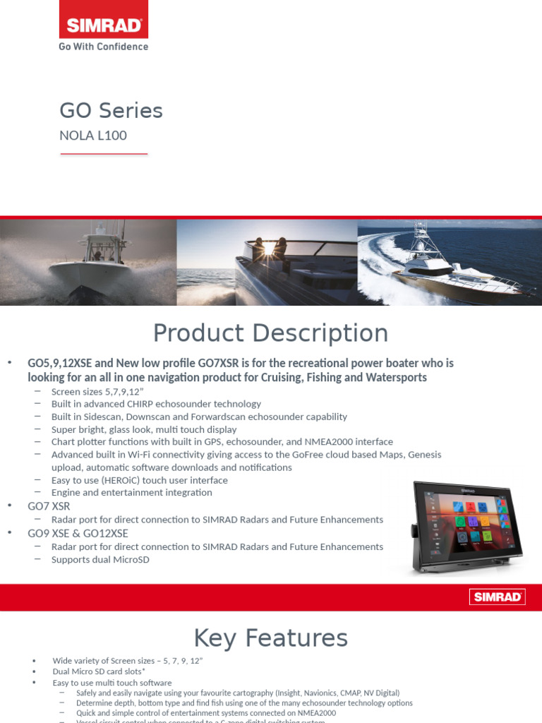 Simrad Goxse, XSR Series l100 Nola Ext | PDF