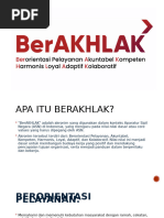 Uraian Perilaku Asn Berakhlak | PDF