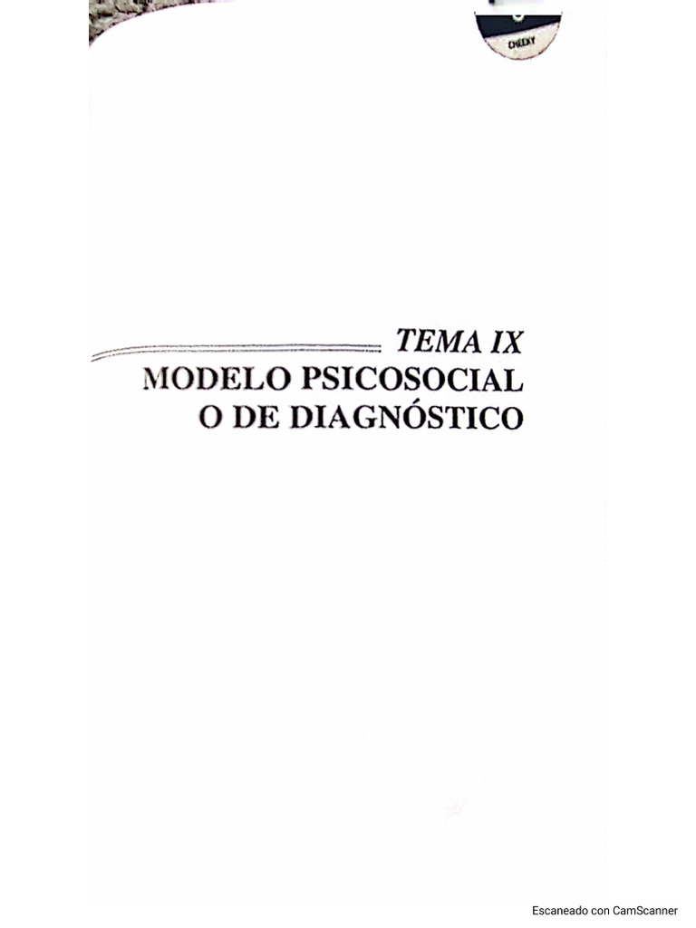 Manual de TS (Modelos Prática Profesional) M.J Escartin. Tema IX Modelo Psicosocial o ...