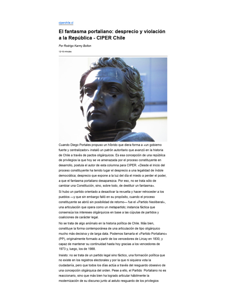 Karmy Portales Ciper | PDF | República | Democracia