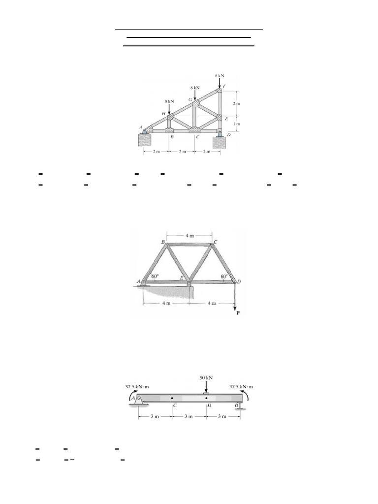 UCE303 - Tut01 - Practice of Solids and Structures | PDF