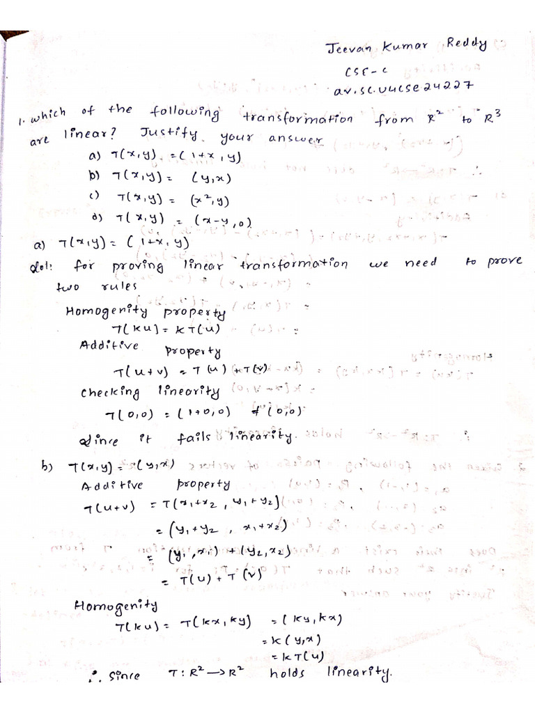 Jeevan Linear Assignment | PDF