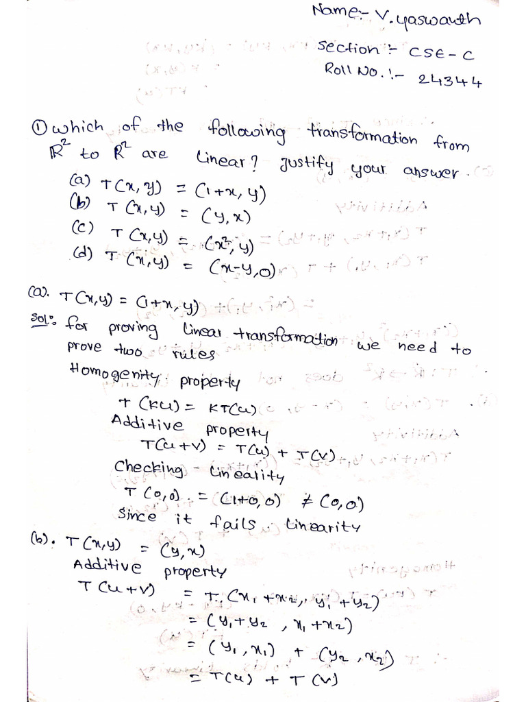 Yash Linear Assignment | PDF