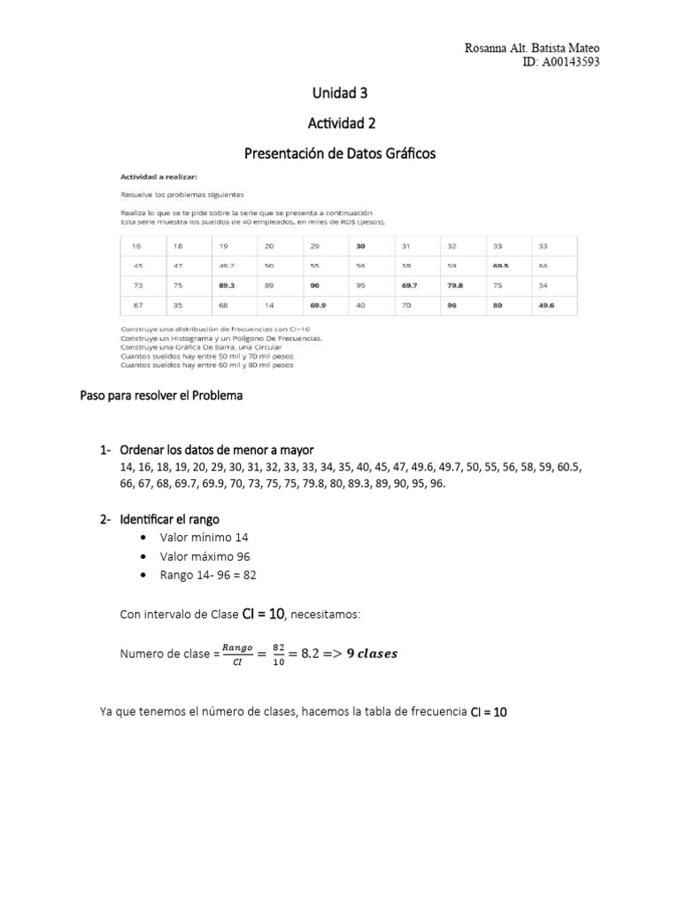 Presentación Gráfica de Datos | PDF