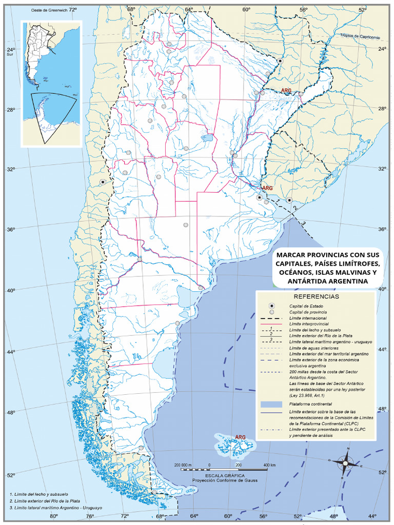 Mapa Argentina Político | PDF