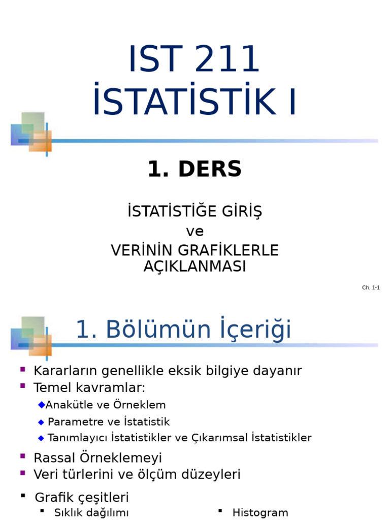 IST 211 - 1. Ders | PDF