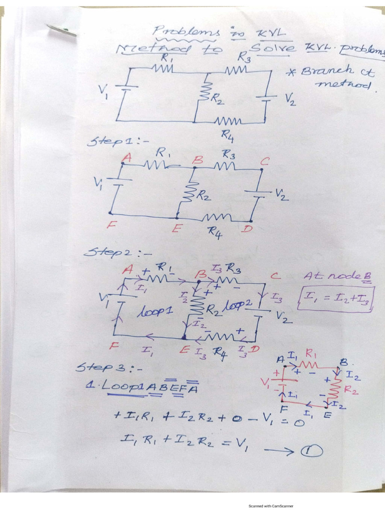 Problemis in KVL | PDF