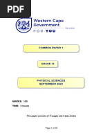 NSC Physical Sciences Grade 12 November 2024 P1 Only | PDF