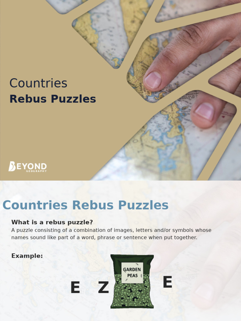 Countries Rebus Puzzles Answers at End PowerPoint | PDF