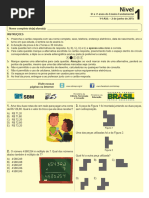 Simulado OBMEP Nivel1 Com Imagens | PDF