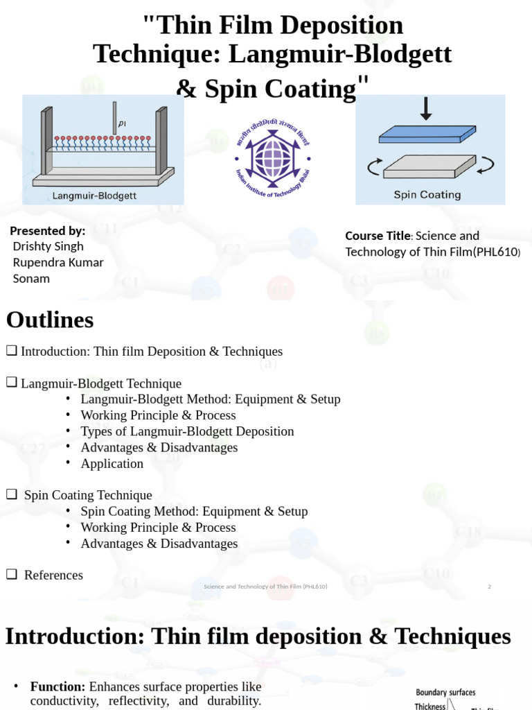 Thin Film Deposition Techniques Overview | PDF | Thin Film | Nanotechnology