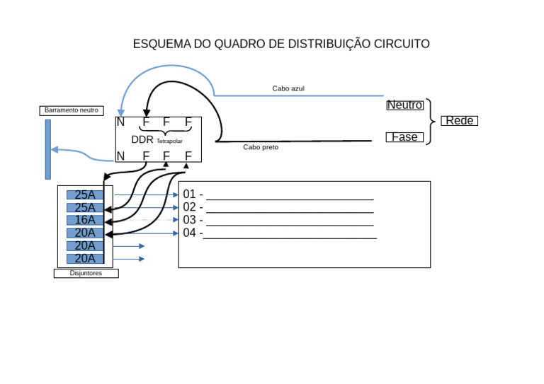 Esquema Da Eletrica Apto 303 | PDF