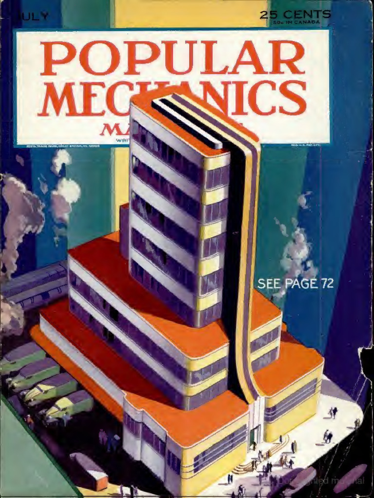 Popular Mechanics 07 1933 Text | PDF | Oils | Surface Science