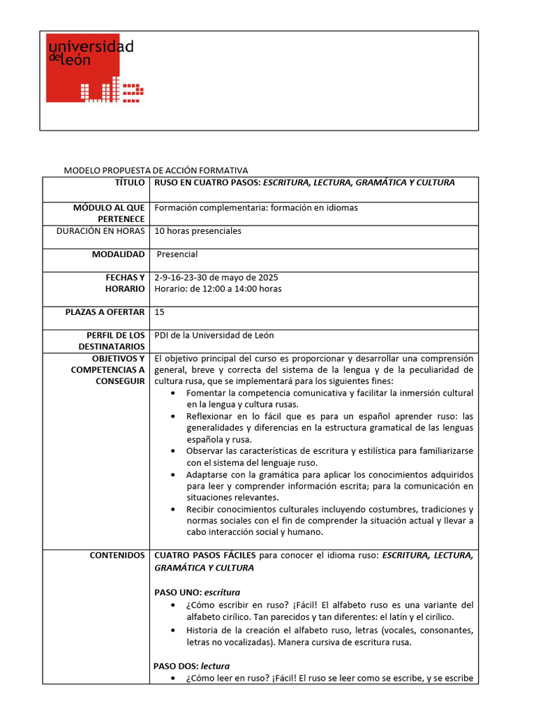 Curso de Ruso en Cuatro Pasos | PDF | Gramática | Escritura