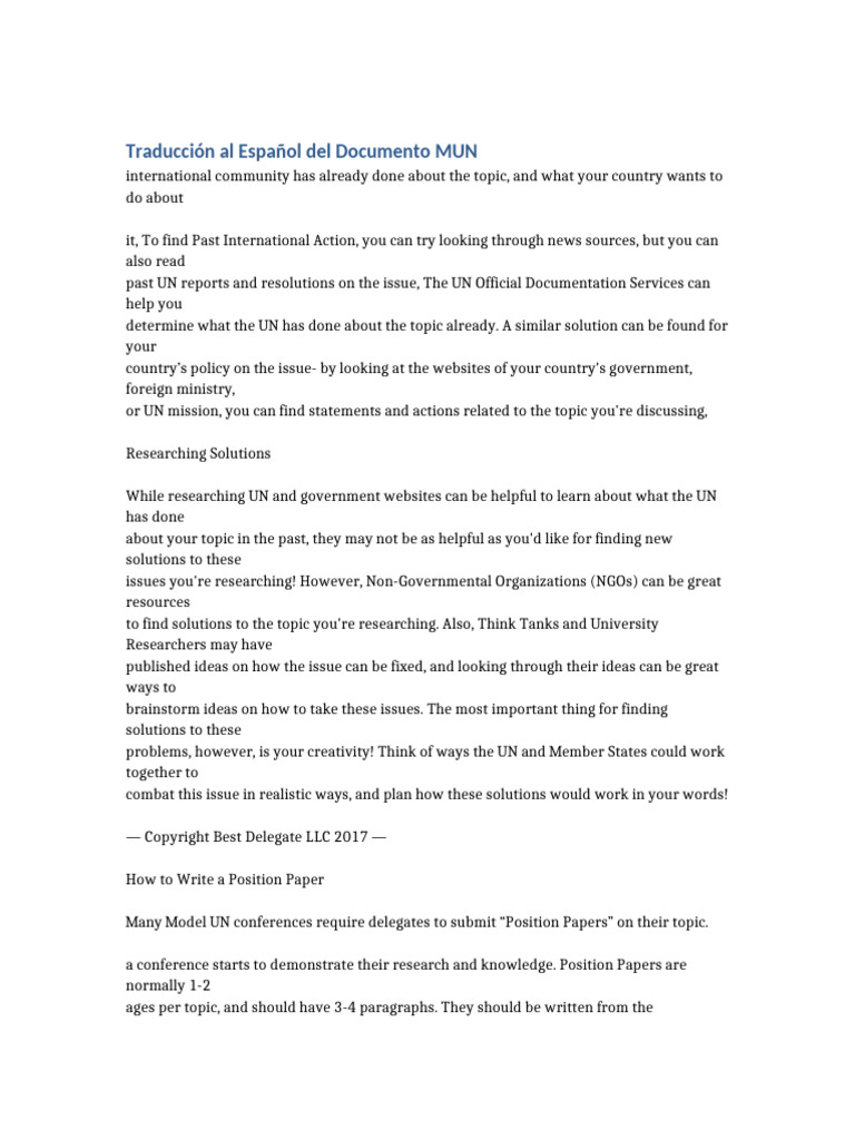 MUN Text Original English | PDF | Gender Equality | Gender Studies