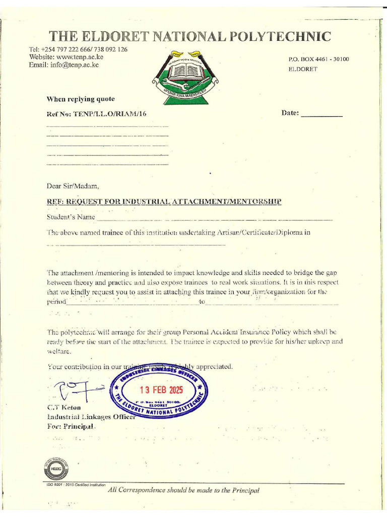 Ilo Attachment Introductory Letter | PDF