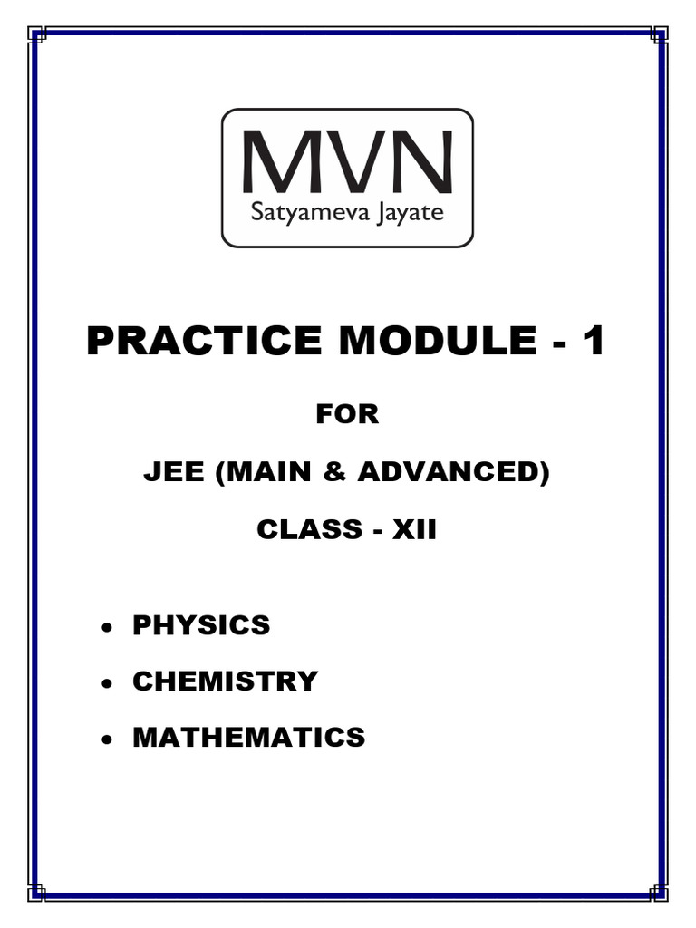Mvn Module-1 Pcm Class-xii | PDF | Electric Field | Force