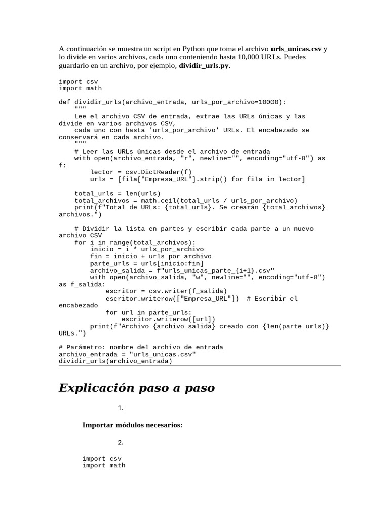 A Continuación Se Muestra Un Script en Python Que | PDF | Ingeniería ...