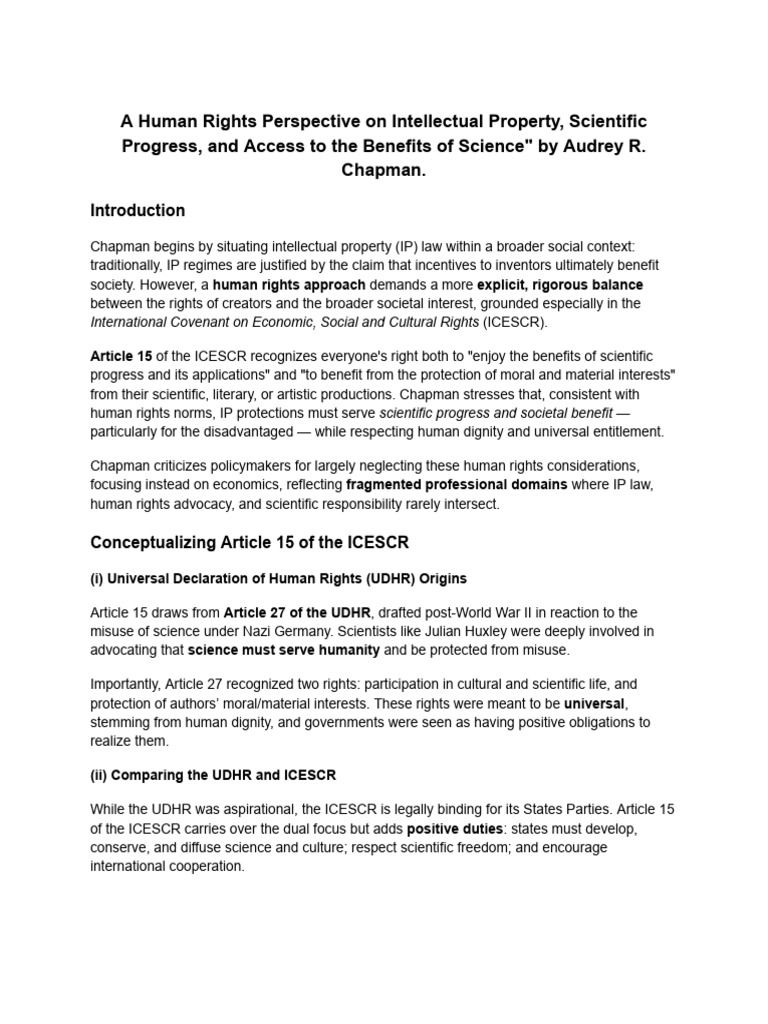 Simplified - A Human Rights Perspective On Intellectual Property ...