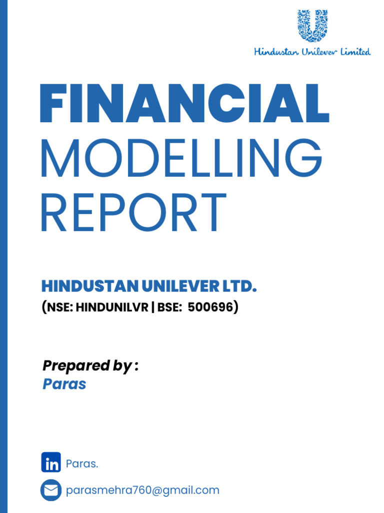 Hindustan Unilever Financial Analysis | PDF | Cost Of Capital | Balance ...
