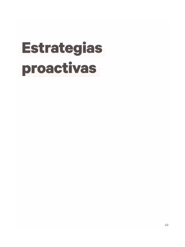 Estrategias Proactivas para Conductas | PDF | Comportamiento ...