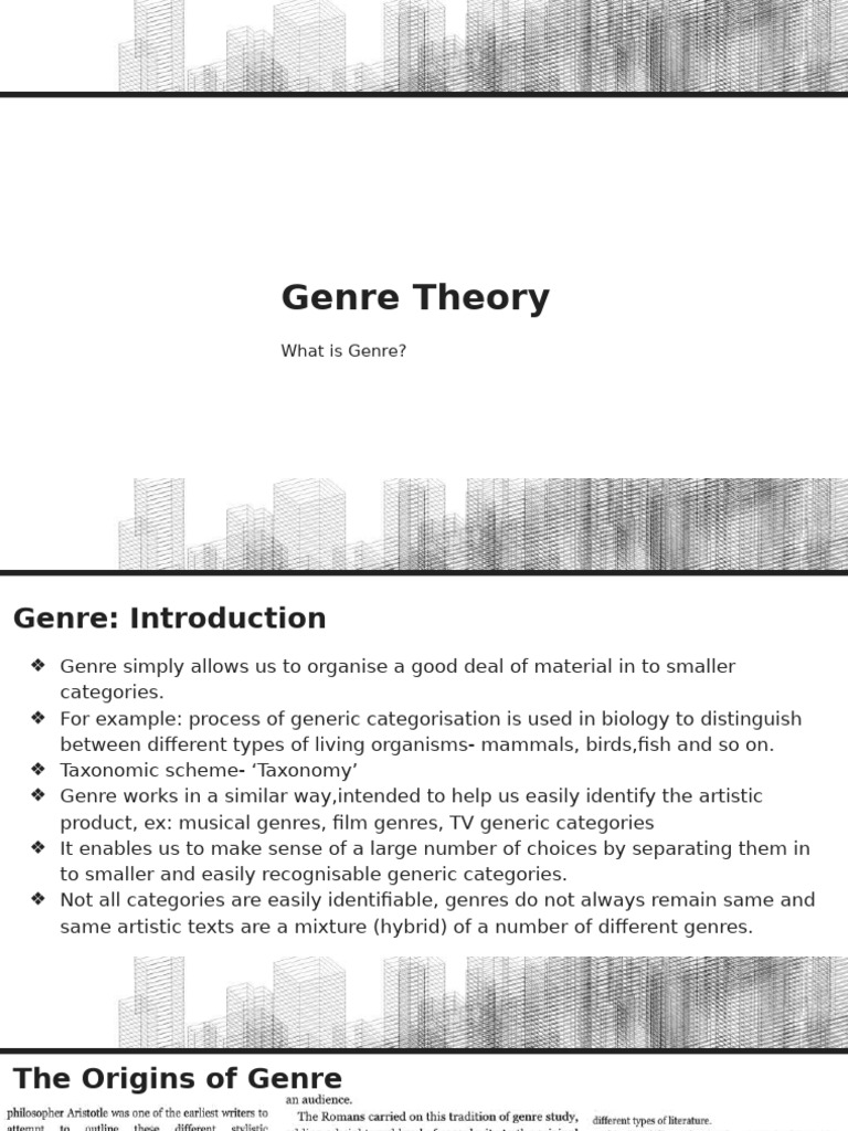Genre Theory | PDF