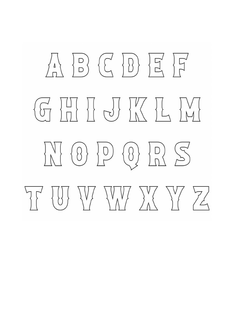 Printableecom Printable Large Font Letters - 400323 - 240105 - 001748 | PDF