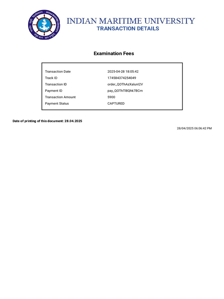Sem 2 Exam Fee | PDF