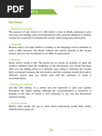 Restaurant Review Writing Sample | PDF | Restaurants | Campsite