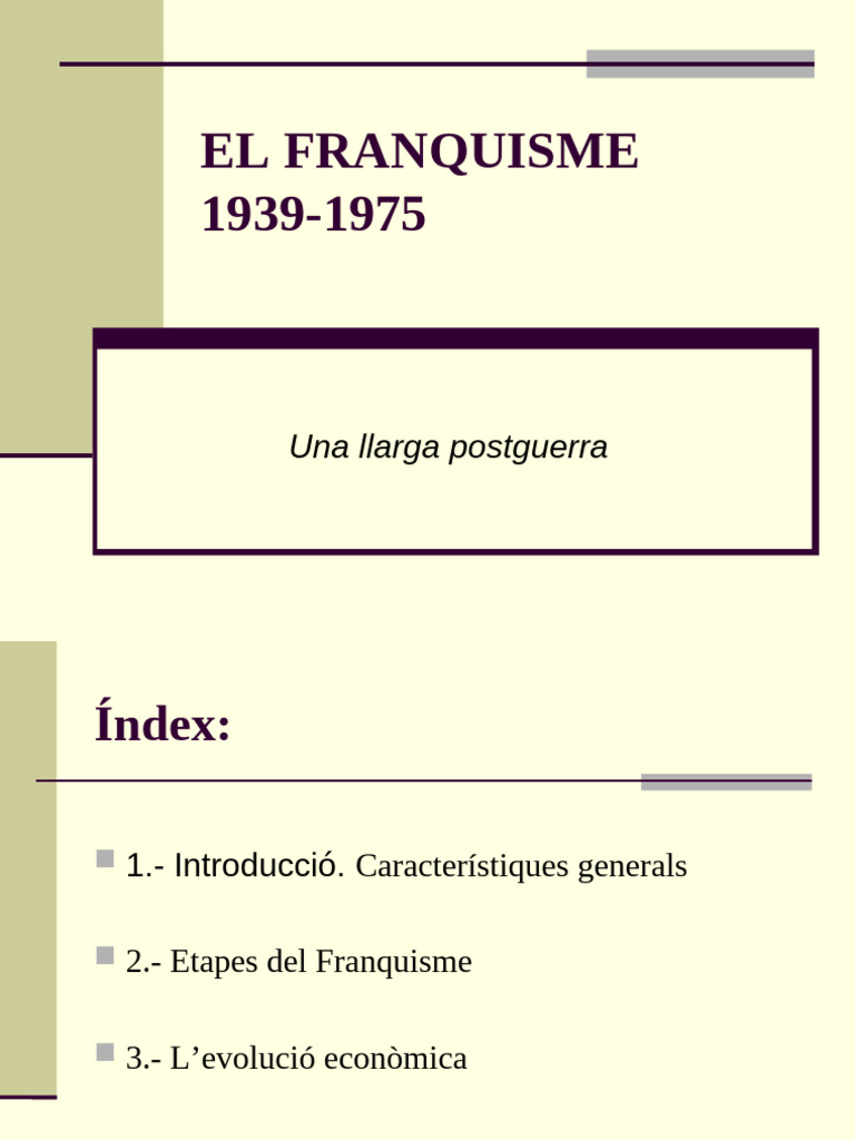 2.-El Franquisme. 2 Part | PDF