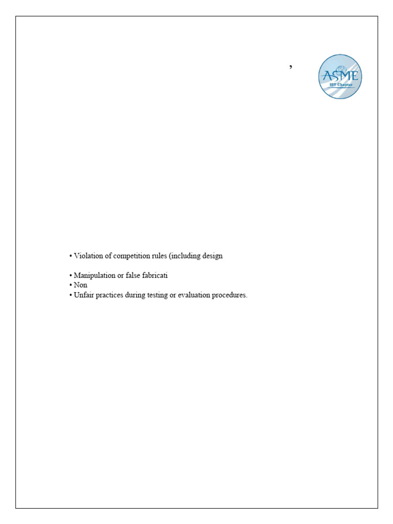 Notes For Judges of ASME BEAM DESIGN FEST 25' | PDF