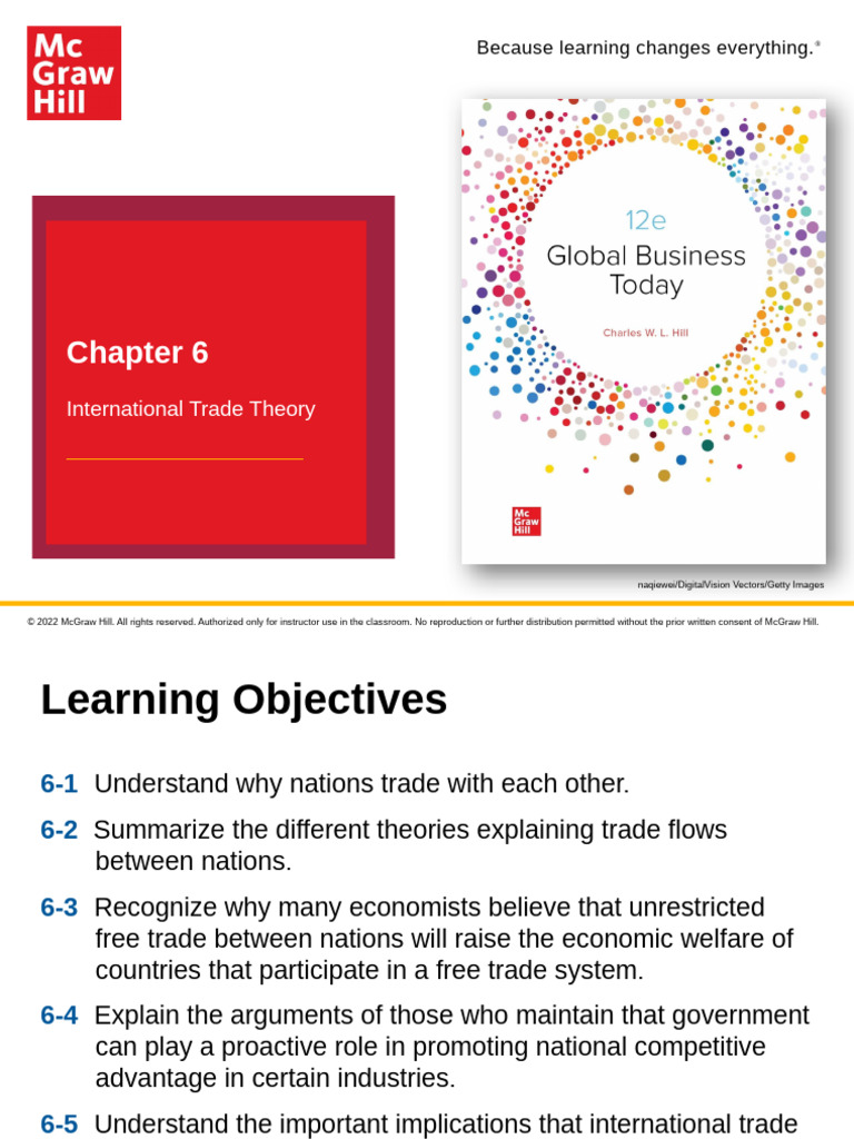 Hill GBT12e Ch06 PPT Accessible | PDF | Comparative Advantage | Competitive Advantage