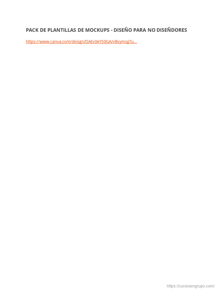 Pack de Plantillas de Mockups | PDF