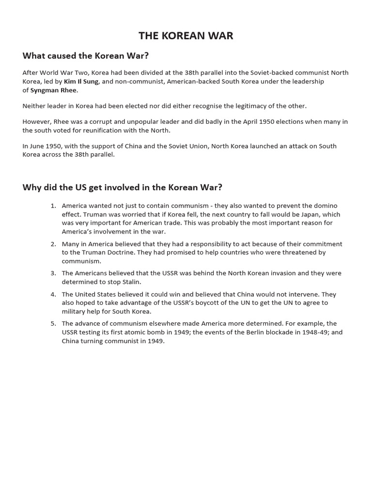 Containment Revision Notes Bitesize | PDF | Korean War | Vietnam War