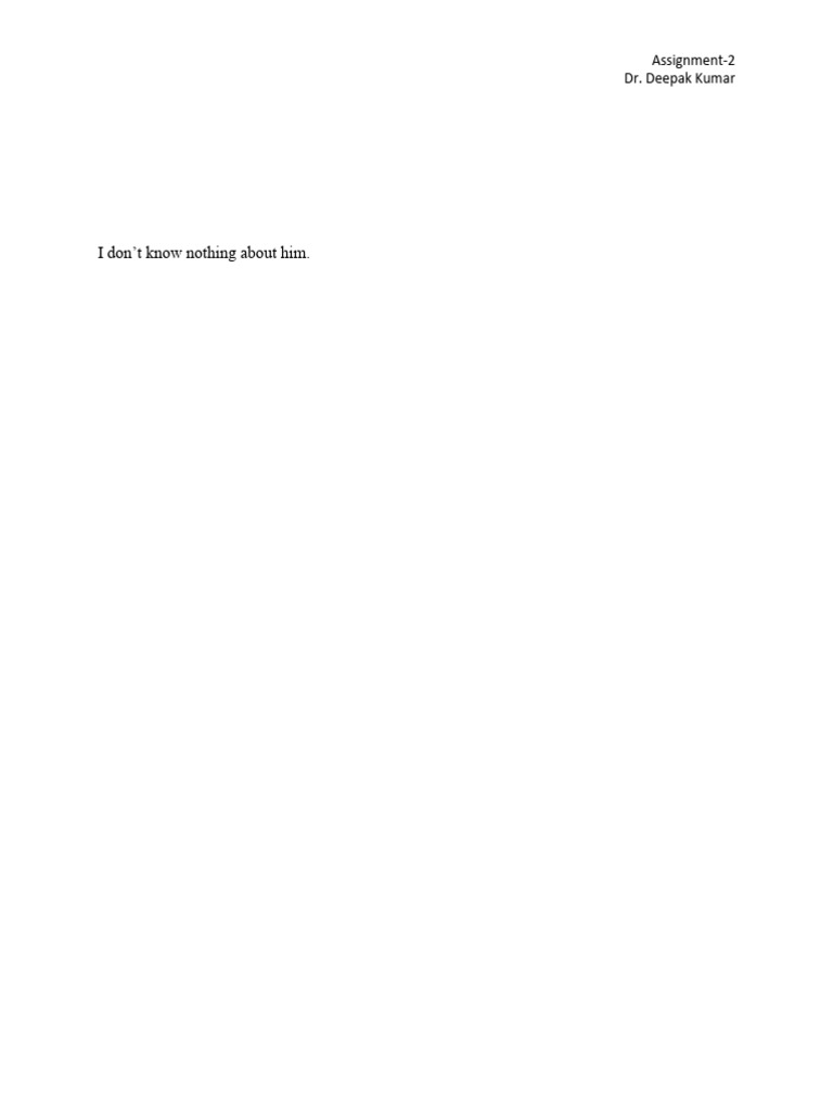 Assignment - 2 (Common Errors) | PDF