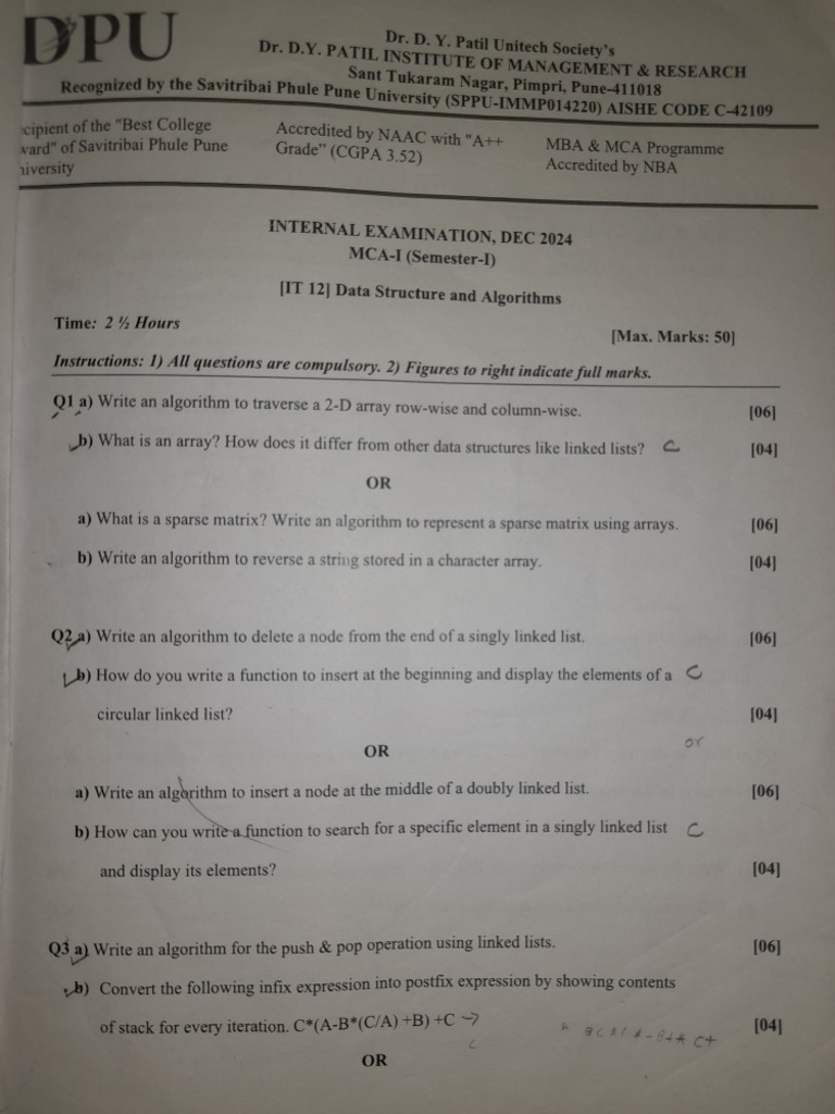 DSA Dec 2024 InternlPaper | PDF
