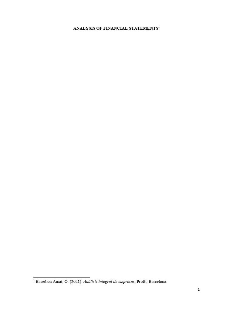 Analysis of financial statements Notes | PDF | Equity (Finance) | Expense