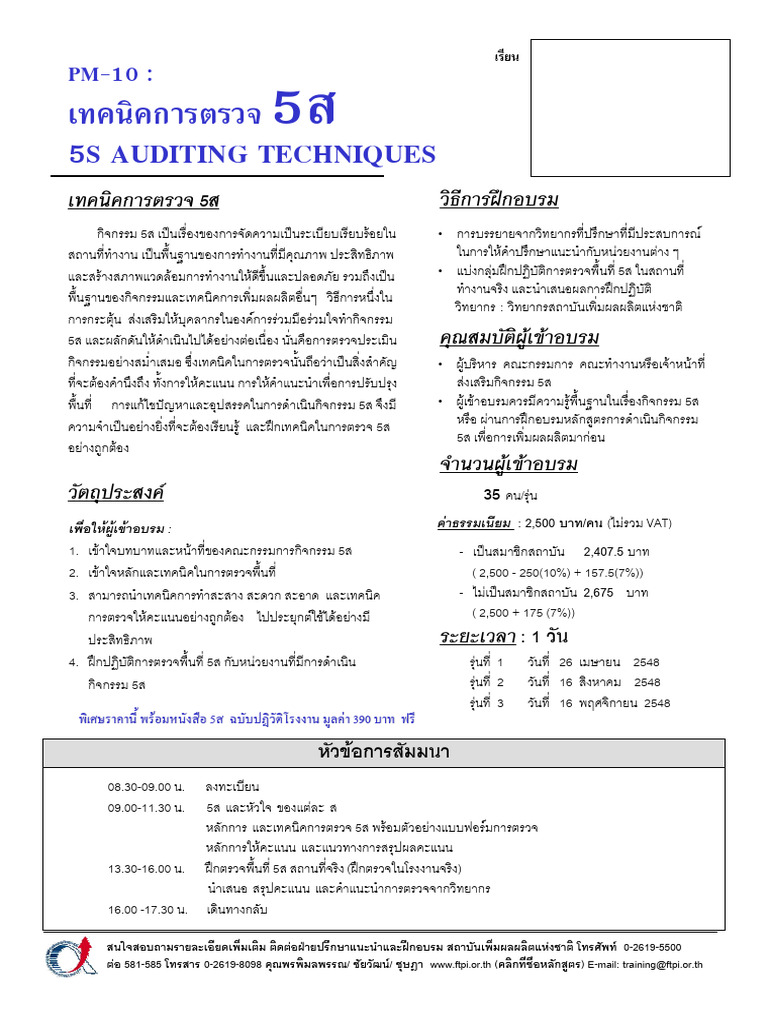 5S Auditing Techniques | PDF