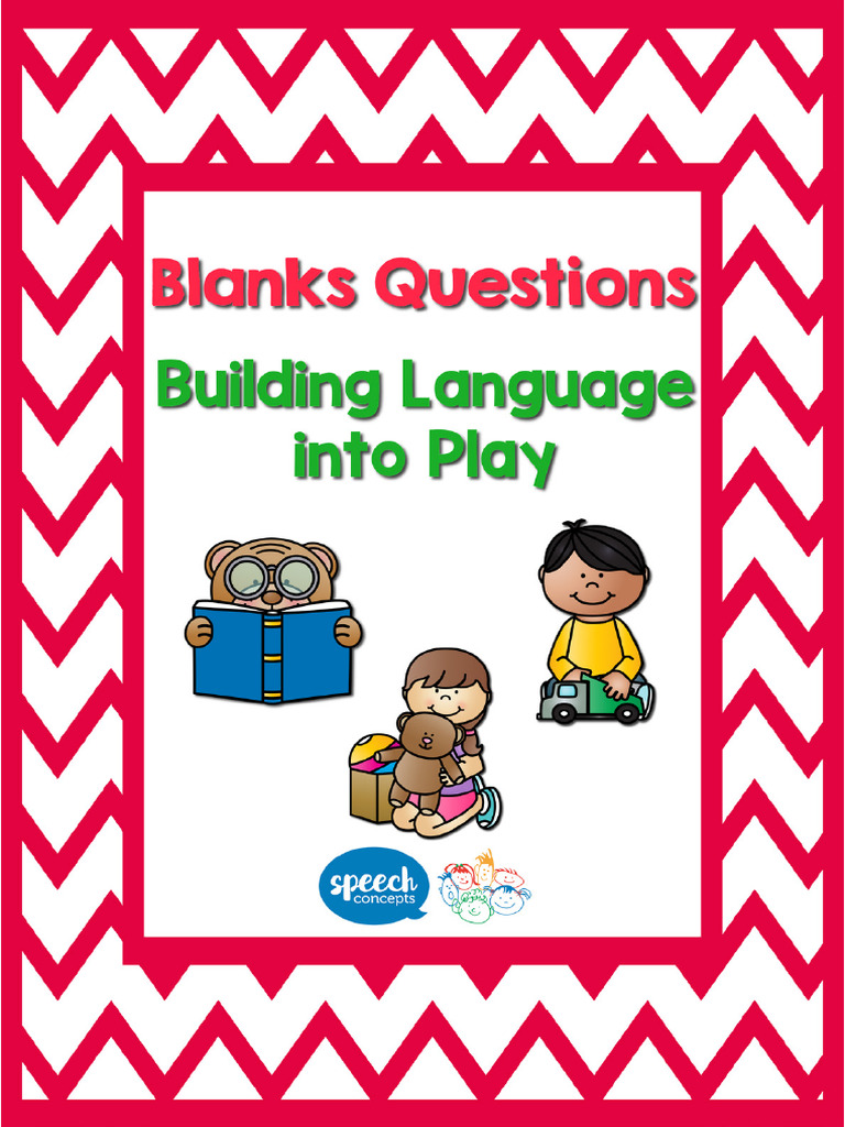 Building Language Into Play Freebie | PDF | Thought | Knowledge