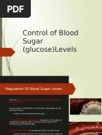 Blood Glucose Control Mechanisms | PDF | Insulin | Glucose