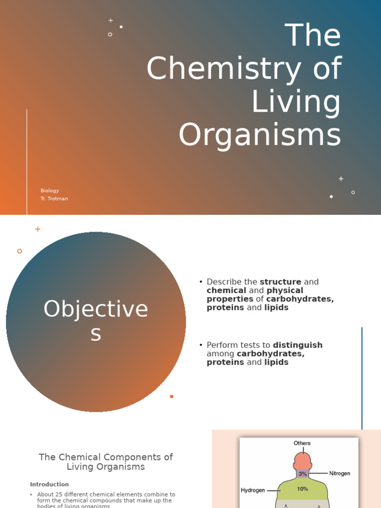 Chemistry of Living Organisms (Nutrition) | PDF | Carbohydrates | Enzyme