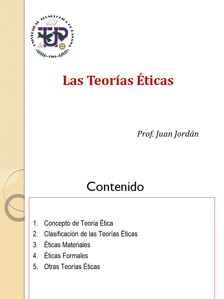 Las Teorías Éticas | PDF | Moralidad | Immanuel Kant