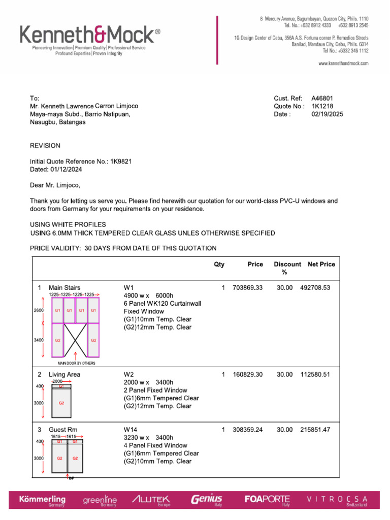 Limjoco, Kenneth Lawrence Carron uPVC-1K1218 | PDF