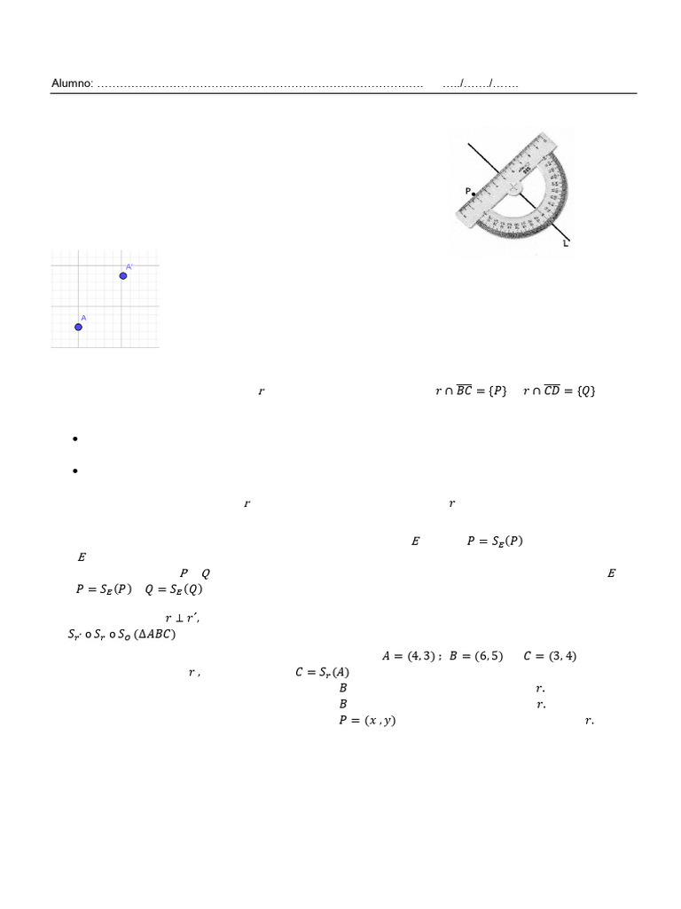 Tp4 Simetria Axial - 2020 | PDF | Simetría | Triángulo