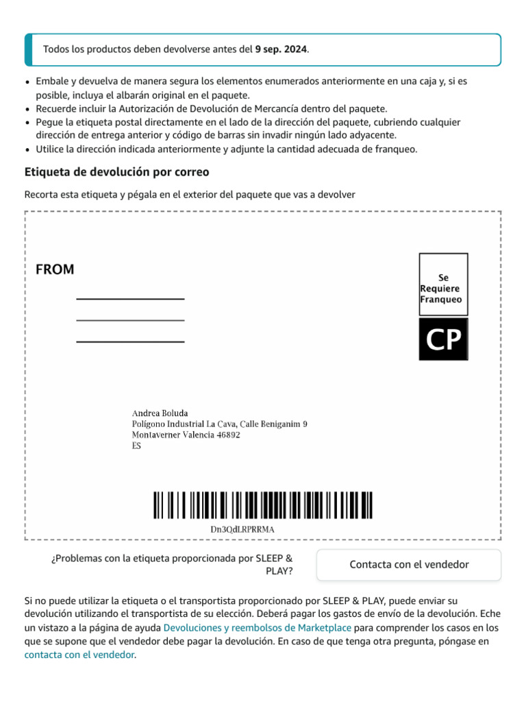 Centro de Devoluciones | PDF